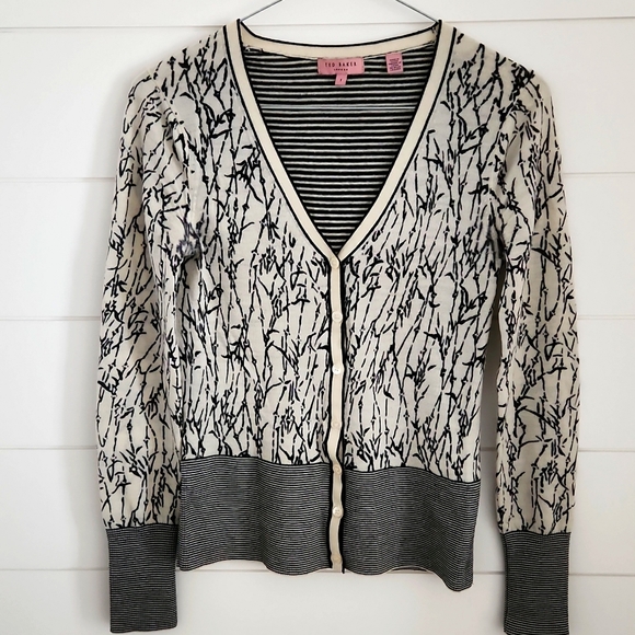 Ted Baker London | Sweaters | Ted Baker White Cardigan | Poshmark